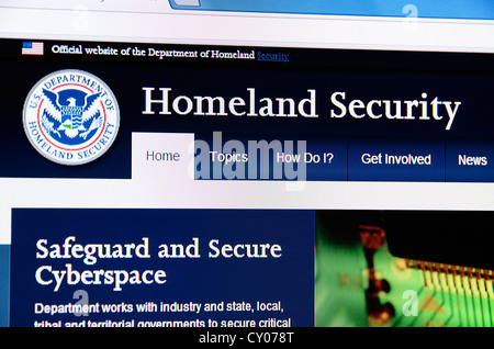 The USA Homeland security web site Stock Photo - Alamy