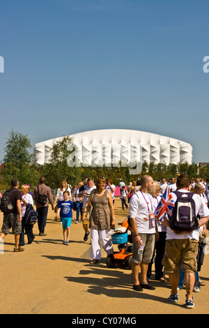 BASKETBALL ARENA AT THE LONDON 2012 OLYMPIC GAMES CALLED THE CUBE Stock ...