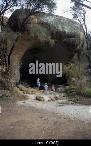 Hippos Yawn Wave Rock Hyden Western Australia Stock Photo - Alamy