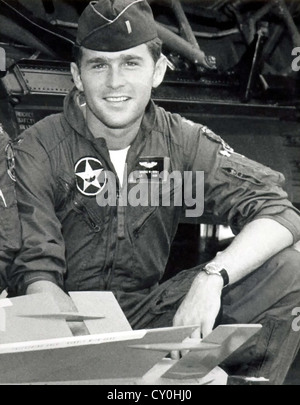George W. Bush as a 1st Lt. in the Texas Air National Guard where he ...