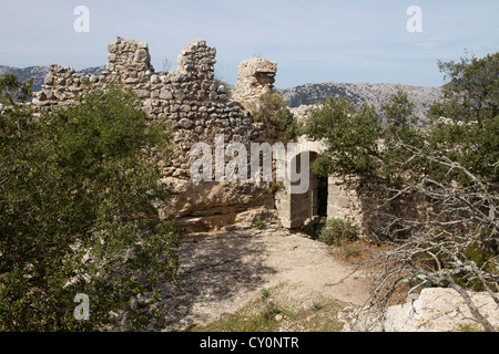 Castillo de Alaro' castle ruins, Puig de Alaro' mountain hill, Mallorca ...