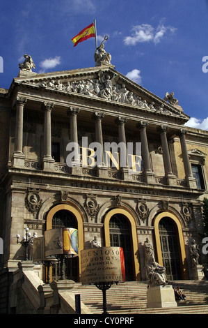 The National Library In Madrid, Spain Stock Photo - Alamy