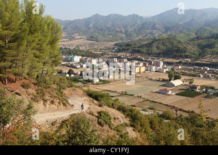 The Albanian Town of Permeti Stock Photo - Alamy