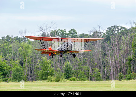 New Standard D-25 antique biplane Stock Photo - Alamy