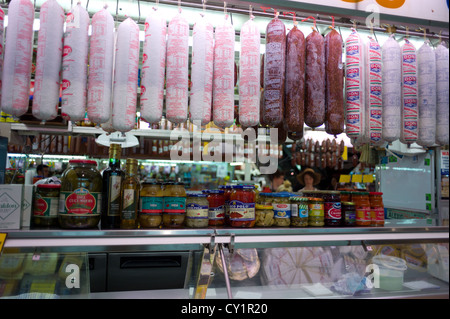 small goods adelaide central market stall food Stock Photo - Alamy