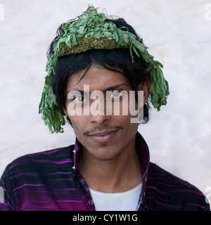Flower Man From Asir, Saudi Arabia Stock Photo - Alamy