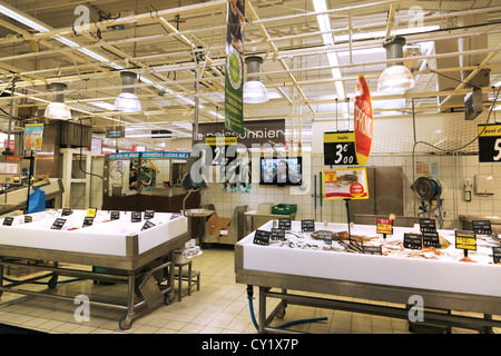 Calais France Cite Europe Carrefour Supermarket Garlic On Sale Stock ...
