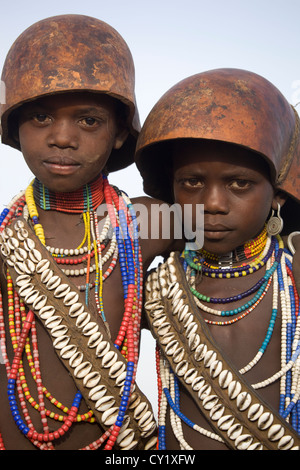 Erbore tribal boys, Omo River Valley, Ethiopia Stock Photo - Alamy