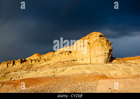 xinjiang, china: qitai ghost town at sunrise Stock Photo - Alamy
