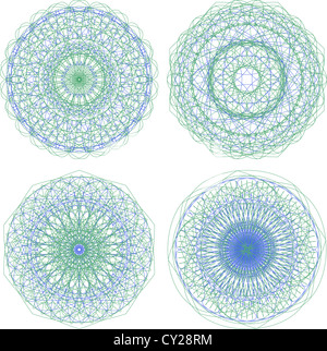 Circle ornament pattern decoration design background. Surrealistic ...