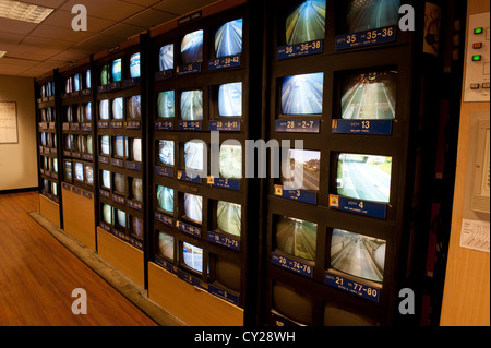 Emergency Control room with CCTV Monitors Stock Photo - Alamy