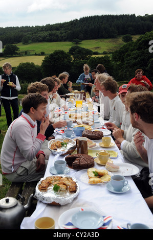 Cricket tea at the annual match between Arden Hall visitors and The Sun ...