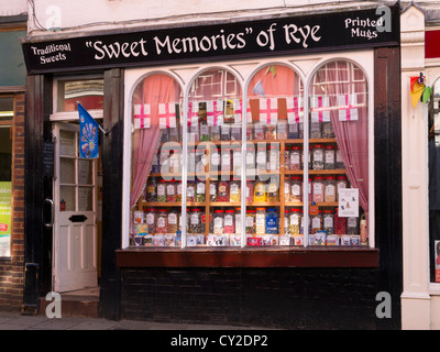 Sweet Memories of Rye, East Sussex. An old fashioned candy shop on the ...