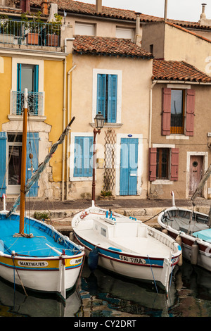 Martigues, Provence, France - The Old Village island in the Etang de Berre / Berre Lake or Pond ...