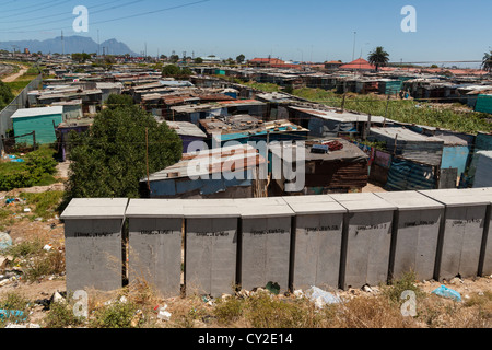 Khayelitsha Township in Cape Town in South Africa. Slum Poverty Poor ...
