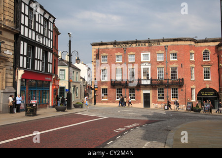 Wrexham, High Street, Wynnstay Arms Hotel, Town Centre, Clwyd, North ...