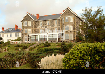The Housel Bay Hotel at Housel Bay, The Lizard, Cornwall, UK Stock ...