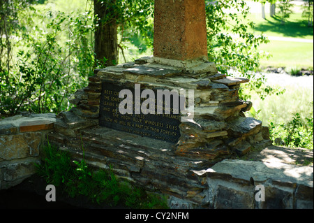 Hemingway Memorial near Sun Valley, Idaho, located on a section of ...