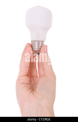 hand grabbing light bulb Isolated on white, INTELLECTUAL PROPERTY ...