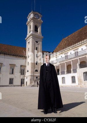 University of Coimbra students with traditional academic attire Stock ...