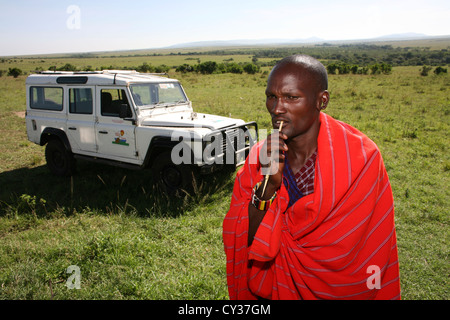 maasai brushing his teeth Stock Photo - Alamy