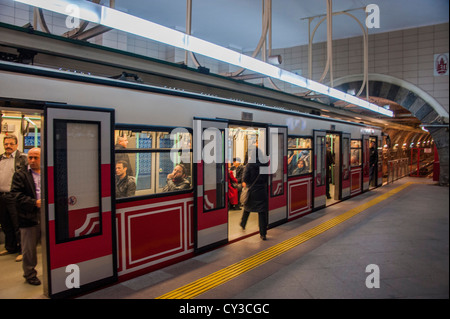 Istanbul, Turkey, in the Tunel station Tersane Caddesi Stock Photo - Alamy