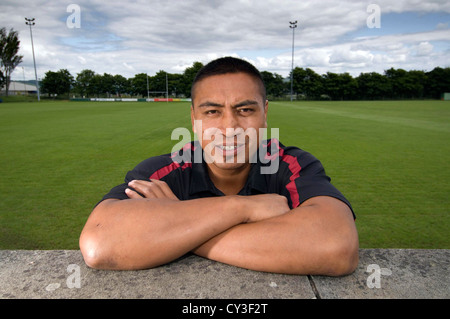 Jerry Collins the former New Zealand All Black rugby player pictured ...