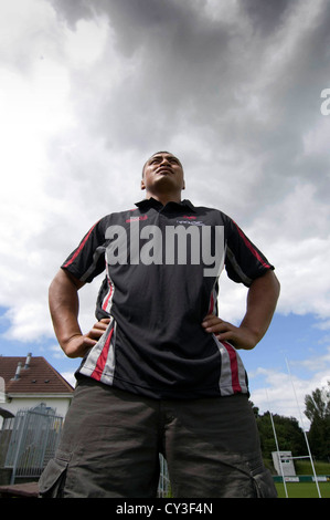 Jerry Collins the former New Zealand All Black rugby player pictured ...