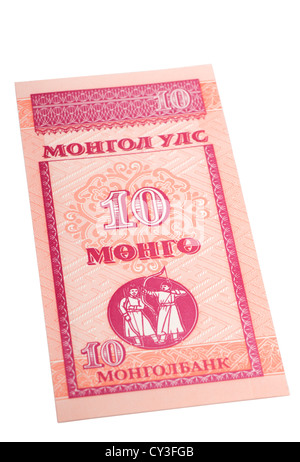 Mongolia paper currency 1993 10 20 and 50 mohro Stock Photo - Alamy