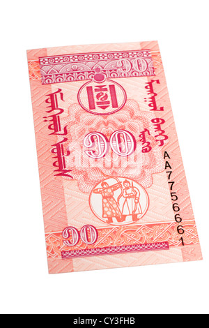 Mongolia paper currency 1993 10 20 and 50 mohro Stock Photo - Alamy