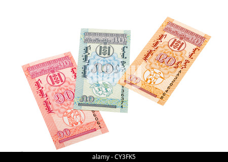 Mongolia paper currency 1993 10 mohro Stock Photo - Alamy