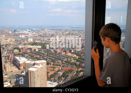 Boston Massachusetts,Prudential Center,Skywalk Observatory,aerial ...