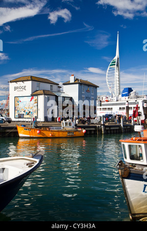 The bridge public house at Camber Quay in old Portsmouth, Hampshire ...