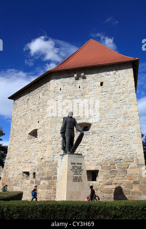 Tailors' Bastion and Baba Novac Statue. Cluj-Napoca, Romania Stock ...