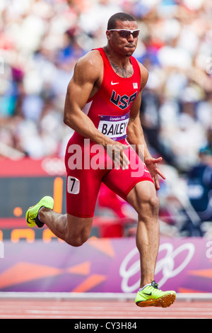 Ryan Bailey (USA) competing in the Men's 100m Round 1 at the Olympic ...