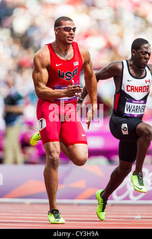Ryan Bailey (USA) competing in the Men's 100m Round 1 at the Olympic ...
