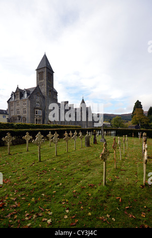 Monk's graveyard, Fort Augustus Abbey, Loch Ness Stock Photo - Alamy