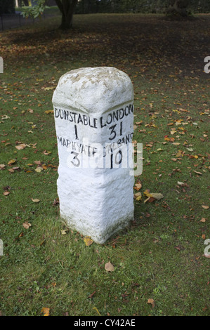 Mile Stone in Luton Stock Photo - Alamy