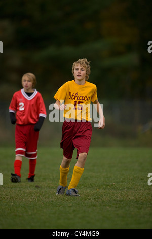 Boys Playing soccer - New York - USA Stock Photo - Alamy
