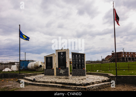 Monument to the Albanian freedom fighters UCK, Tetovo, Macedonia Stock ...