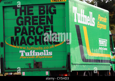 Tuffnells parcels express delivery lorry Stock Photo - Alamy