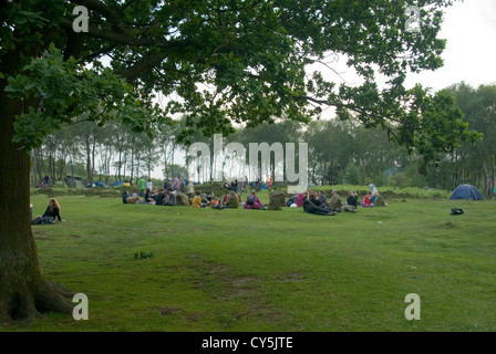 Crowds Begin to Gather to Celebrate the Summer Solstice at Nine Ladies ...