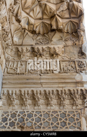 detail of main entrance portal, Sultan Han near Aksaray, Turkey Stock ...