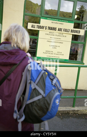 LLanberis Station Sign Snowdon Mountain Railway Stock Photo - Alamy