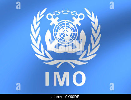 IMO - International Maritime Organization logo symbol flag Stock Photo ...