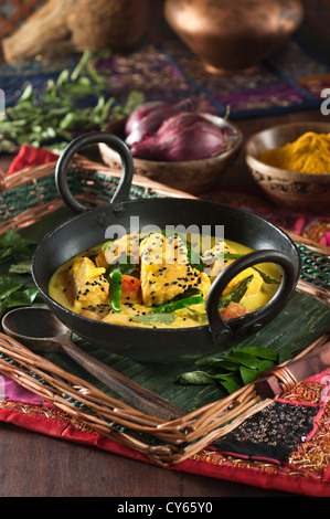 Meen moilee Indian fish curry Stock Photo - Alamy