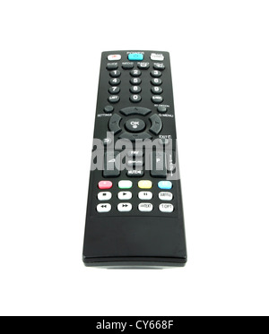 T.V. remote on white white background Stock Photo - Alamy