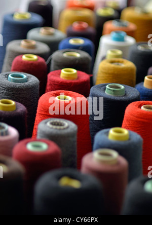 cotton reels for weaving Stock Photo - Alamy