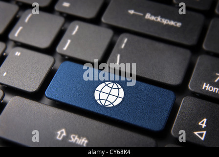 World Map Keyboard, Concept Stock Photo - Alamy