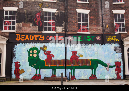 Graffiti on a wall in Liverpool - probably done for the Liverpool Stock ...